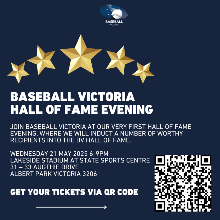 2025 Baseball Victoria Hall of Fame Presentation Evening - Baseball ...